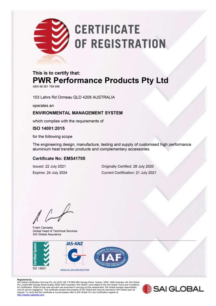 Certifications / Accreditations | PWR Corporate